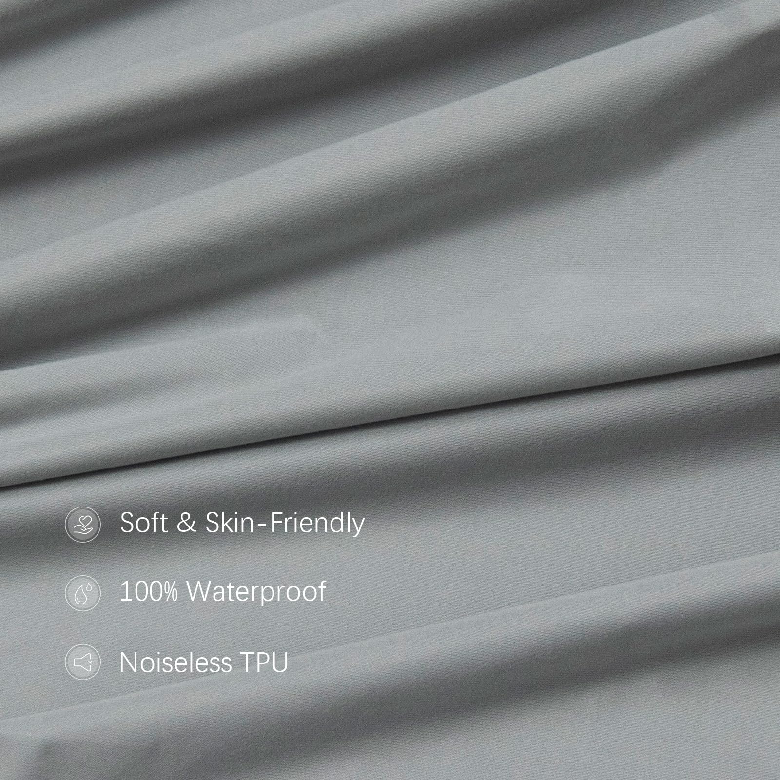 Biloban Mini Crib Sheets Fitted Waterproof 38'' x 24'', 2 Pack Mattress Protector Cover Fits for Dream on Me/Newton Mini Crib Mattress, Portable Sheet for Boys & Girl