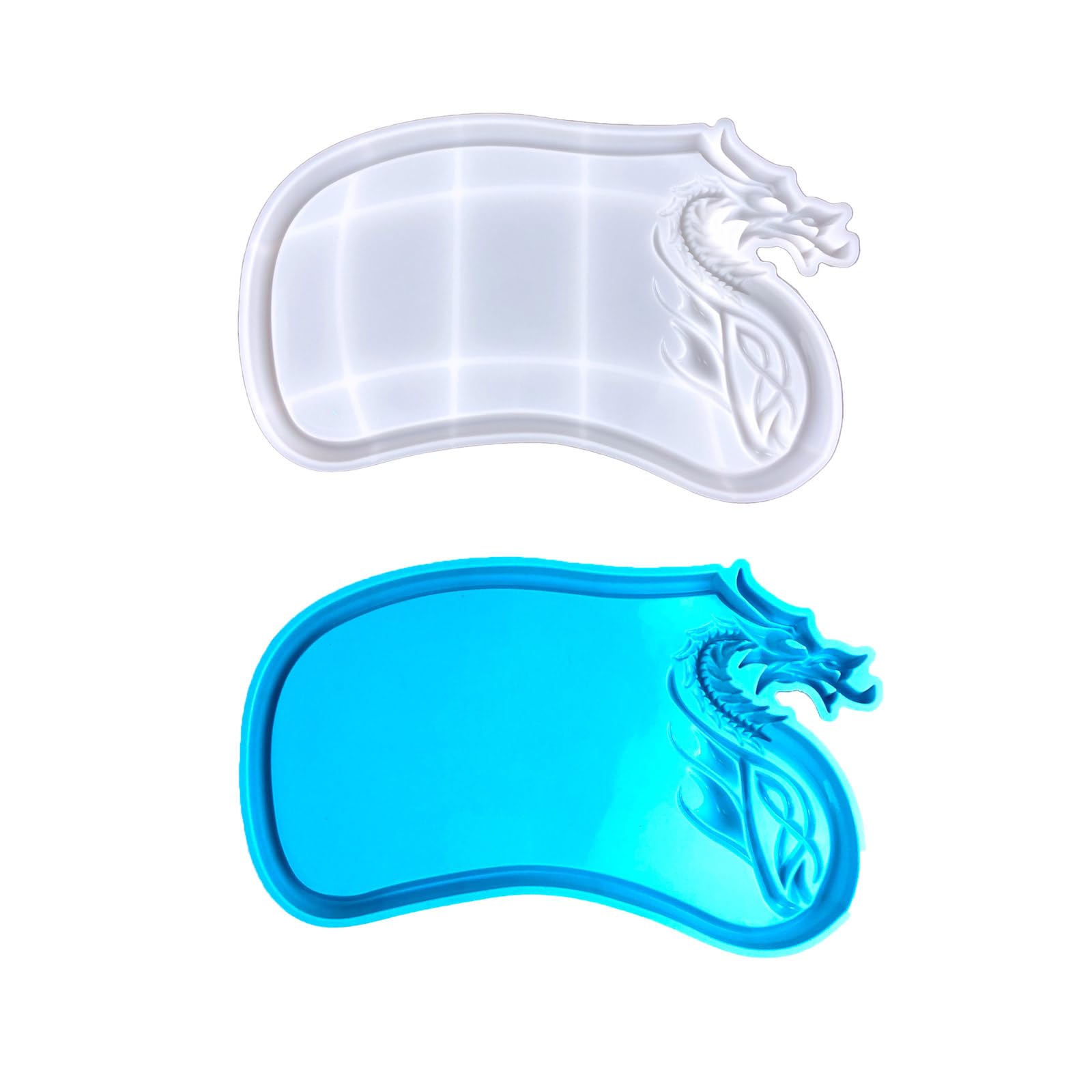 Dragon Head Shaped Resin Tray Molds,Jewelry Tray Silicone Mold for Epoxy Resin,Fruit Plate Resin Casting Mold