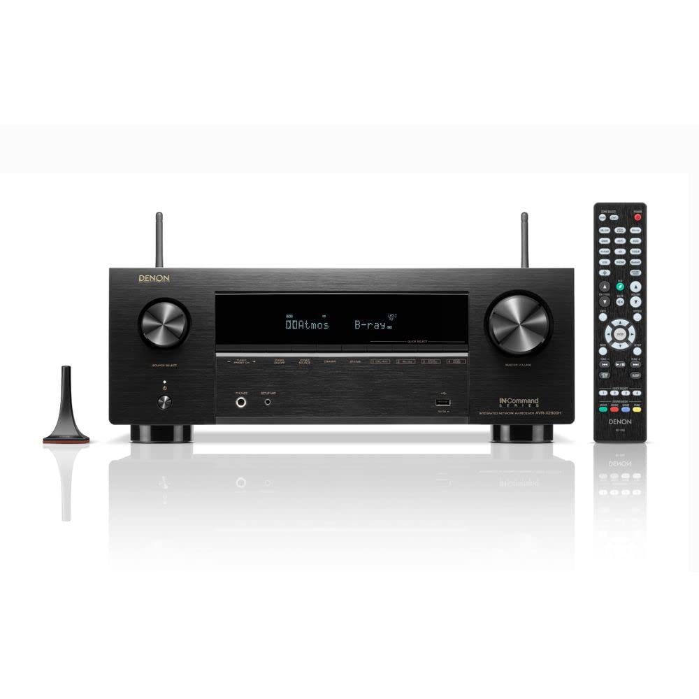 Denon AVR-X2800H 7.2 Ch Receiver - 8K UHD Home Theater AVR (95W X 7), Wireless Streaming via Built-in HEOS, Bluetooth & Wi-Fi, Dolby Atmos, DTS Neural:X & DTS:X Surround Sound