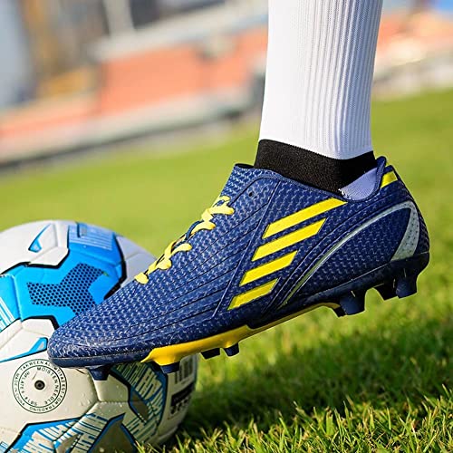TOLLN Mens Football Shoes Youth Soccer Cleats 22017-Blue-7.5-EUR40