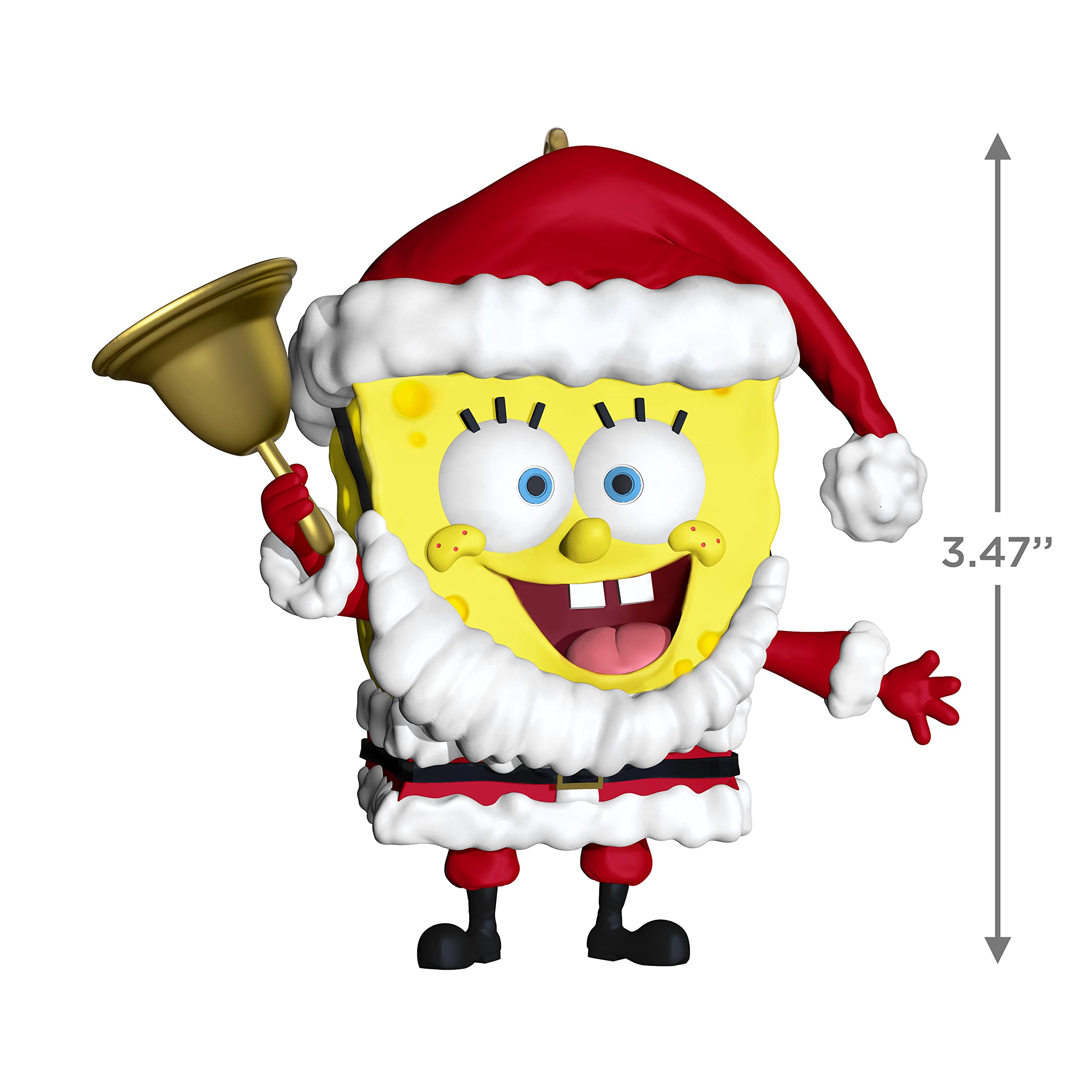 Hallmark Keepsake Christmas Ornament 2023, Nickelodeon SpongeBob SquarePants Santa, TV Show Gifts