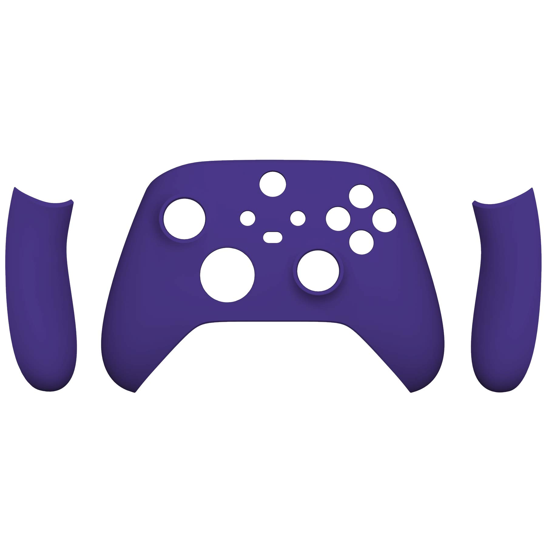eXtremeRate Side Rails Grips Shell for Xbox Series X & S Controller, Purple Soft Touch Grip Custom Accessories Back Panels Cover Faceplate for Xbox Core Wireless Controller [Controller Excluded]
