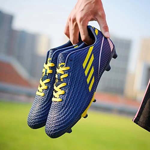 TOLLN Mens Football Shoes Youth Soccer Cleats 22017-Blue-7.5-EUR40