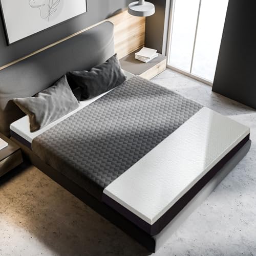 SERENITY HOME 12 inch Full Size Mattress Memory Foam Mattress with Ventilated Cooling Gel Foam| Stress Relief Mattress Full Size Bed | Full Mattress in a Box | Medium Firm | Full | 12 Inches, White