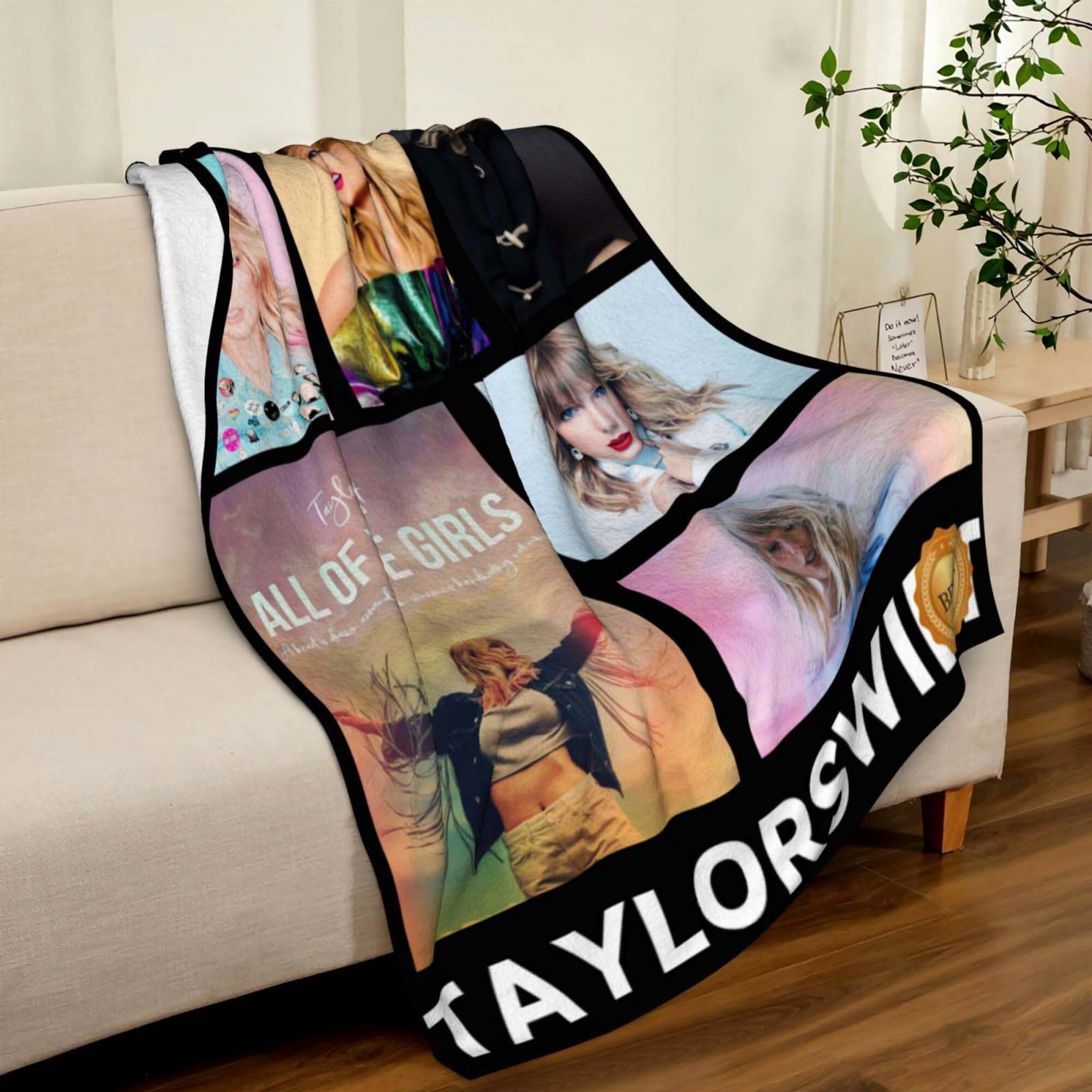 Superstar Blanket Funny Photo Collage Soft Flannel Air Conditioning Blanket Warm Cozy Throw Blanket for All Seasons 50"X40"