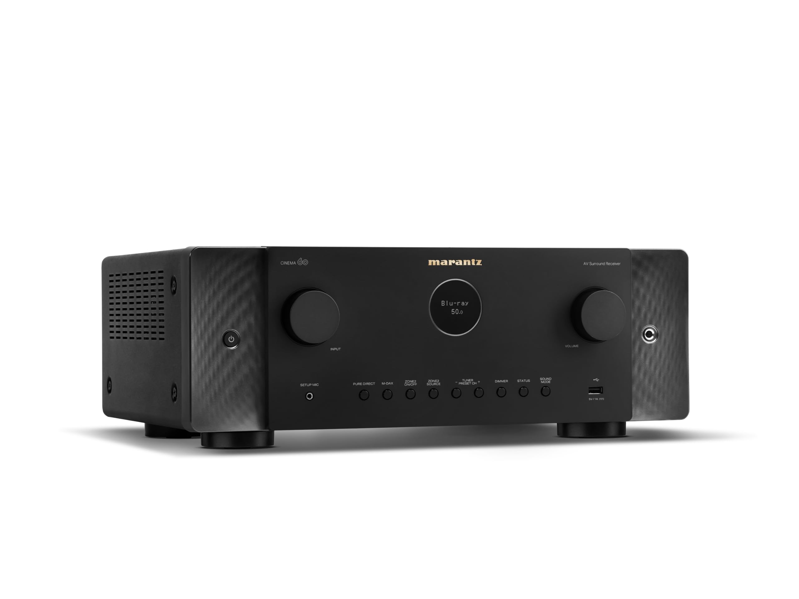 Marantz Cinema 60 7.2-Ch Receiver (100W X 7) - 4K/120 and 8K Home Theater Receiver, Built-in Bluetooth, Wi-Fi & HEOS Multi-Room, Supports Dolby Atmos & DTS:X