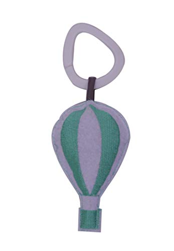 Bacati Clouds in The City Baby Play Gym with Mat, Mint/Grey