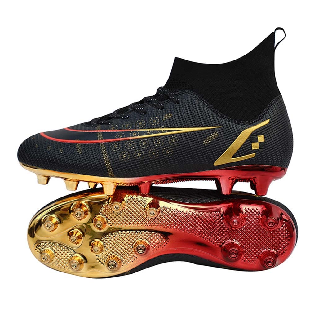 HESBITEUL Soccer Shoes Kids Boys FG Cleats/TF Professional Training Girls Football Shoes for Men