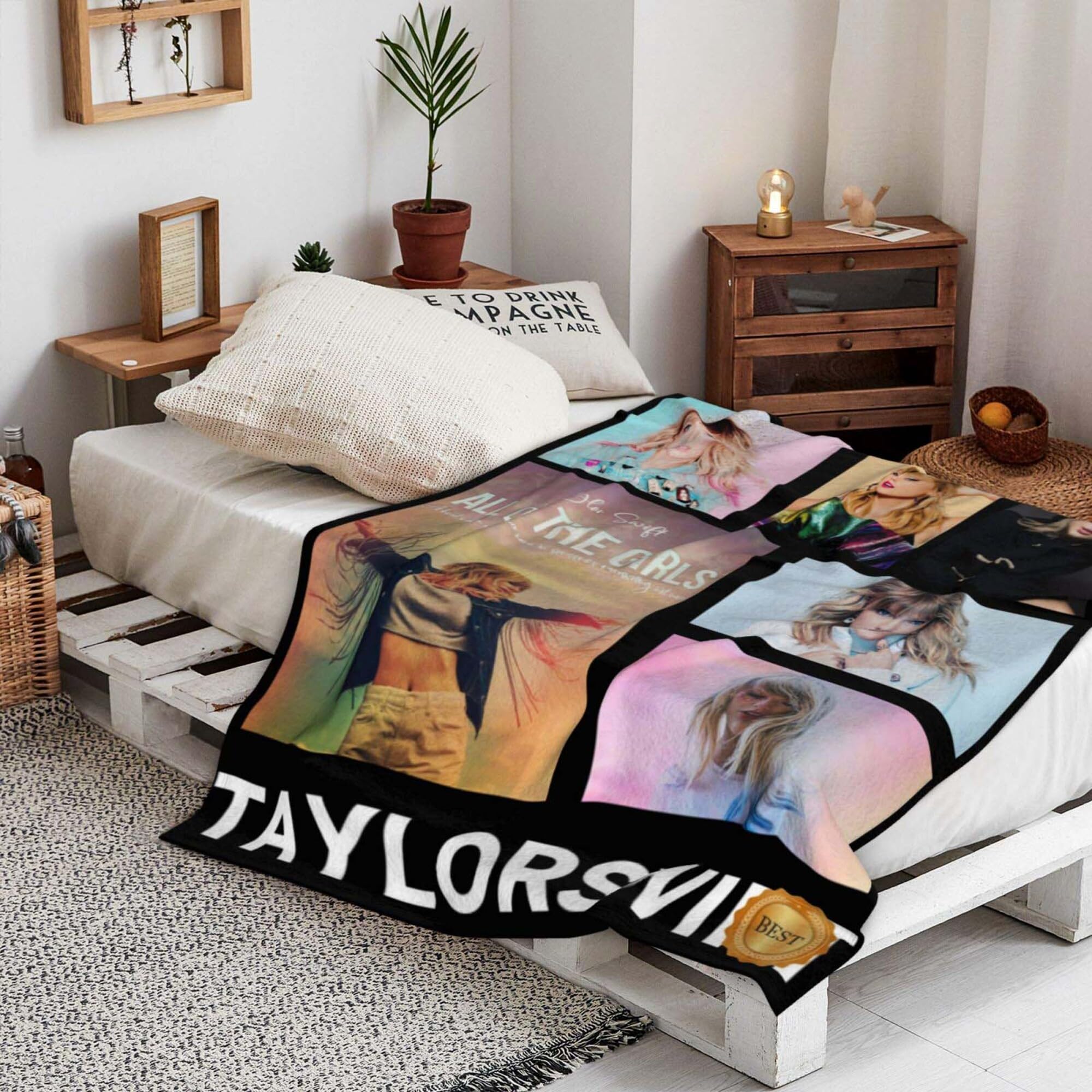 Superstar Blanket Funny Photo Collage Soft Flannel Air Conditioning Blanket Warm Cozy Throw Blanket for All Seasons 50"X40"