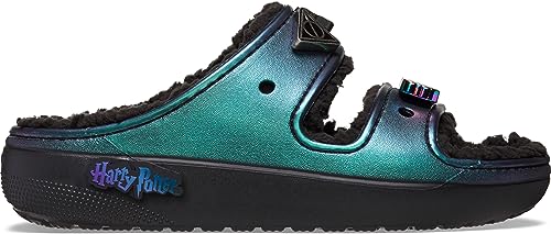Crocs Unisex-Adult Classic Harry Potter Cozzzy Sandals Slide, Black, Numeric_5 US Men