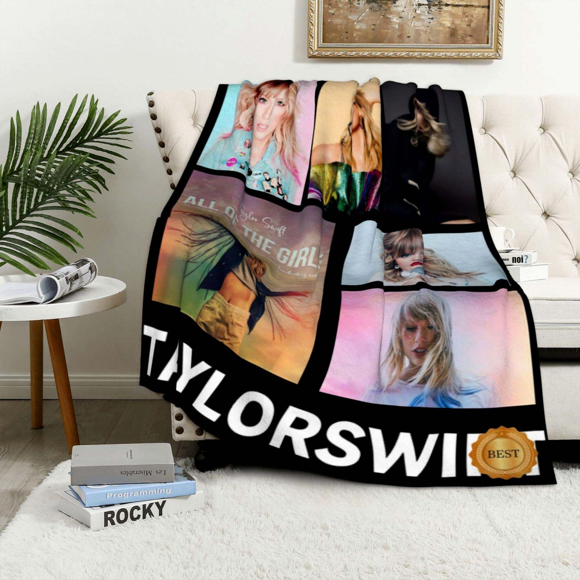 Superstar Blanket Funny Photo Collage Soft Flannel Air Conditioning Blanket Warm Cozy Throw Blanket for All Seasons 50"X40"