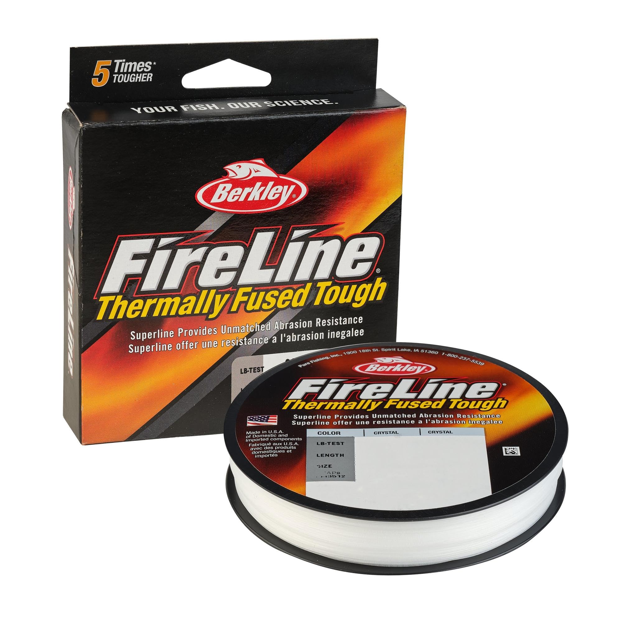 Berkley FireLine® Superline, Flame Green, 6lb | 2.7kg, 300yd | 274m Fishing Line, Suitable for Freshwater Environments