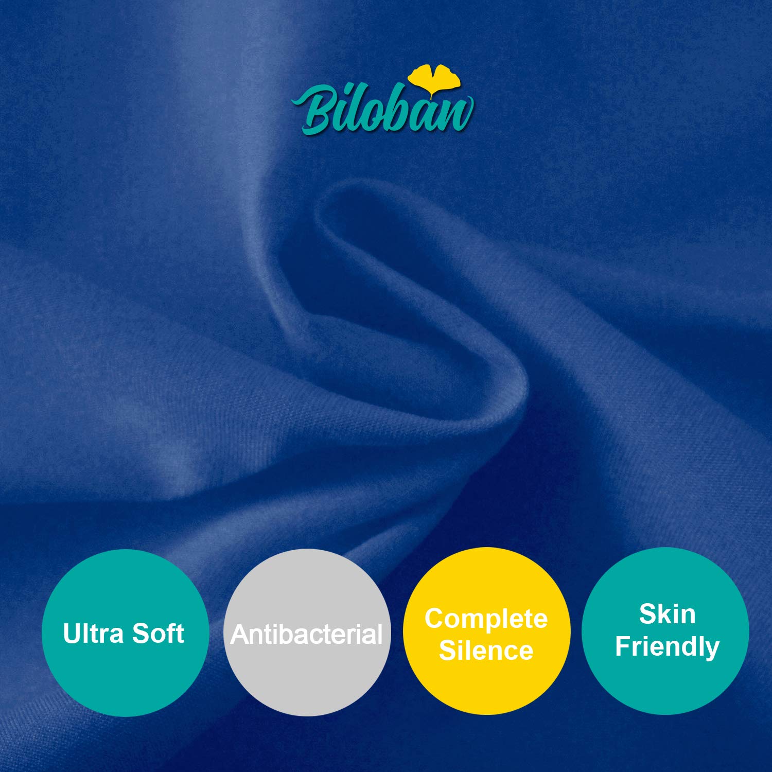 Biloban Pack and Play Sheets Fitted, 2 Pack Pack and Play Sheet Fits for Graco Pack n Play Mattress, Neutral Playard Sheets for Baby Boys and Girl, White & Navy Blue, 38βX 26β