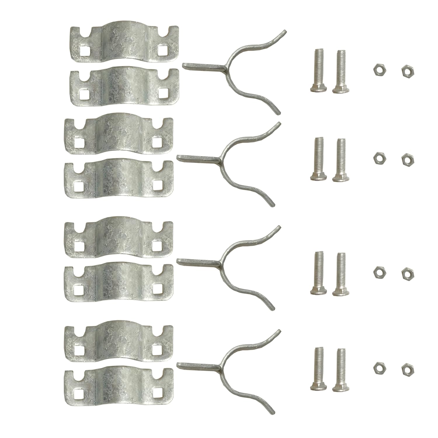 Chain Link Gate Latch,1-3/8" x 1-3/8" Chain Link Fence Gate Fork Latch for Chain Link Fence Gate Frames with Padlock Hole Wall Mount to Gate Post or Wall