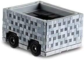 Gamer Cart Compatible with Minecraft Minecart Bundled with Die-Cast Car + Creeper Dragon Enderman Player Steve Pig + Sticker Scene Dungeons Mob Character Fun Gear 3-Items