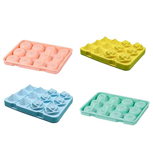 Rose Flower Ice-Cubes Tray Mold Reusable Ice-Cubes Maker Resin Mold Silicone Ice-Cream Molds Party Bar Kitchen-Tools Rose Flower Mold