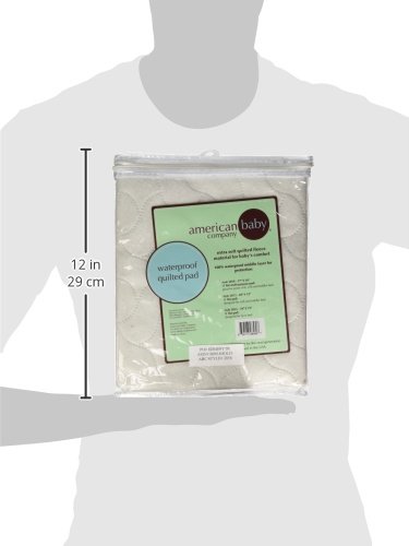 American Baby Company Waterproof Flat Reusable Multi-use Pad Protector, Quilt-Like Multi-use Protective Mattress Pad Cover for Babies, Adults and Pets, White, 27" x 36"