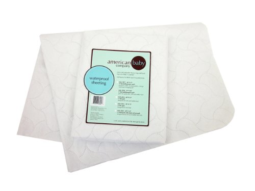 American Baby Company Waterproof Flat Reusable Multi-use Pad Protector, Quilt-Like Multi-use Protective Mattress Pad Cover for Babies, Adults and Pets, White, 27" x 36"
