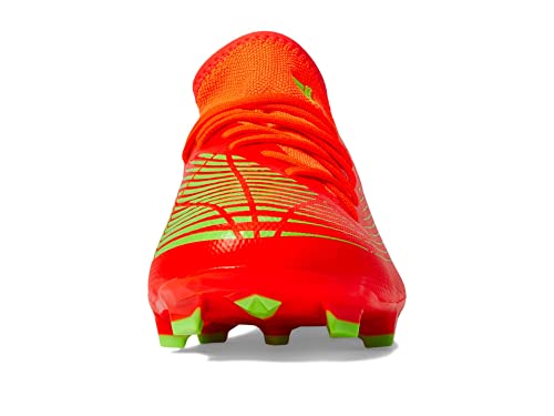 adidas Unisex Edge.3 Predator Firm Ground Soccer Shoe, Solar Red/Green/Black, 8.5 US Men