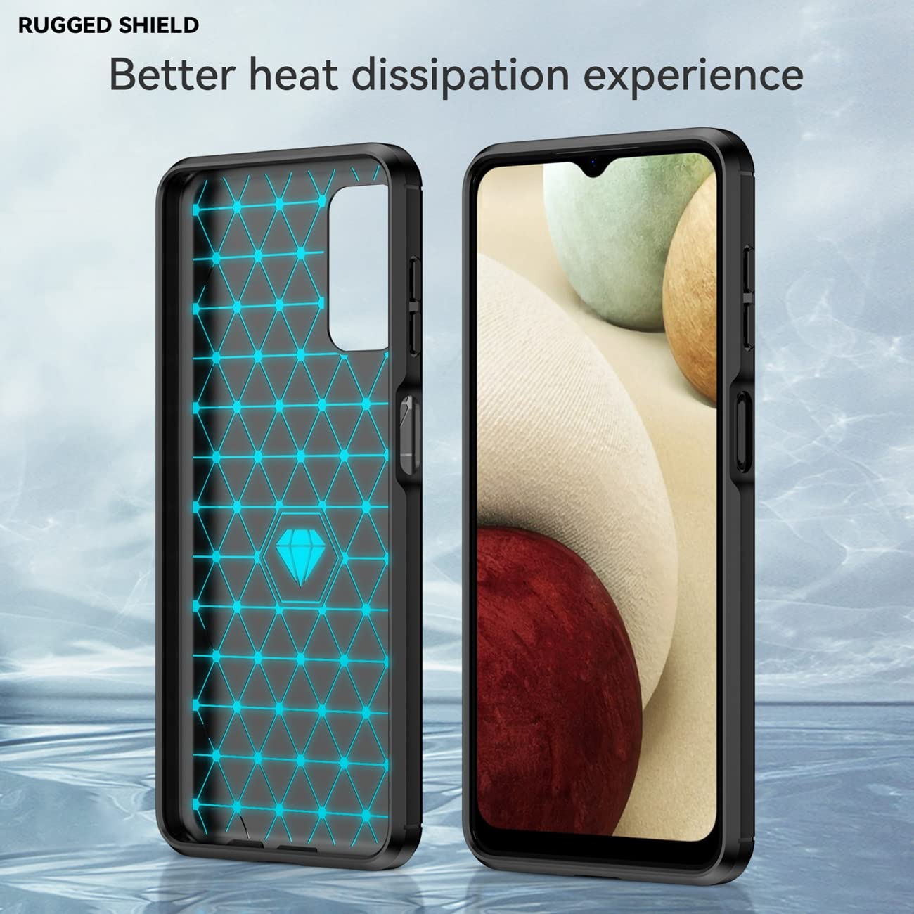Koarwvc Phone Case for Galaxy A13 4G Case, Samsung A13 5G SM-A135U SM-A135M Case Carbon Fiber Shockproof Rugged Shield Anti-Scratch Soft TPU Back Cover Cases for Samsung Galaxy A13 4G / A13 5G (Black)