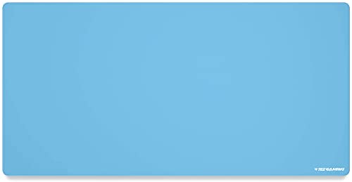 Tez Cables Gaming Oversized Extended Extra Large Blue Mousepad, 3XL (48" x 24" x 0.12"), Waterproof Non RGB Computer Gaming Pad with Anti Slip Rubber Base
