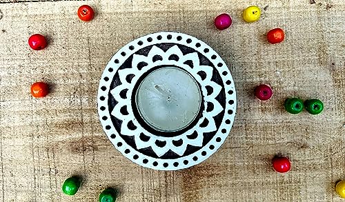 Wooden Block Stamp's Wooden Engraved Tealight Holders, Handcarved Tealight Holder, Wedding Gift