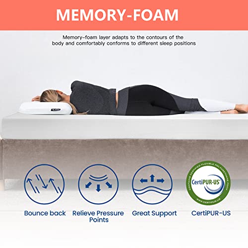 Twin Mattress 5 inch Gel Memory Foam Mattress Medium Firm Mattresses for Cool Sleep Relieving Pressure Relief CertiPUR-US Certified Mattress in a Box,Twin