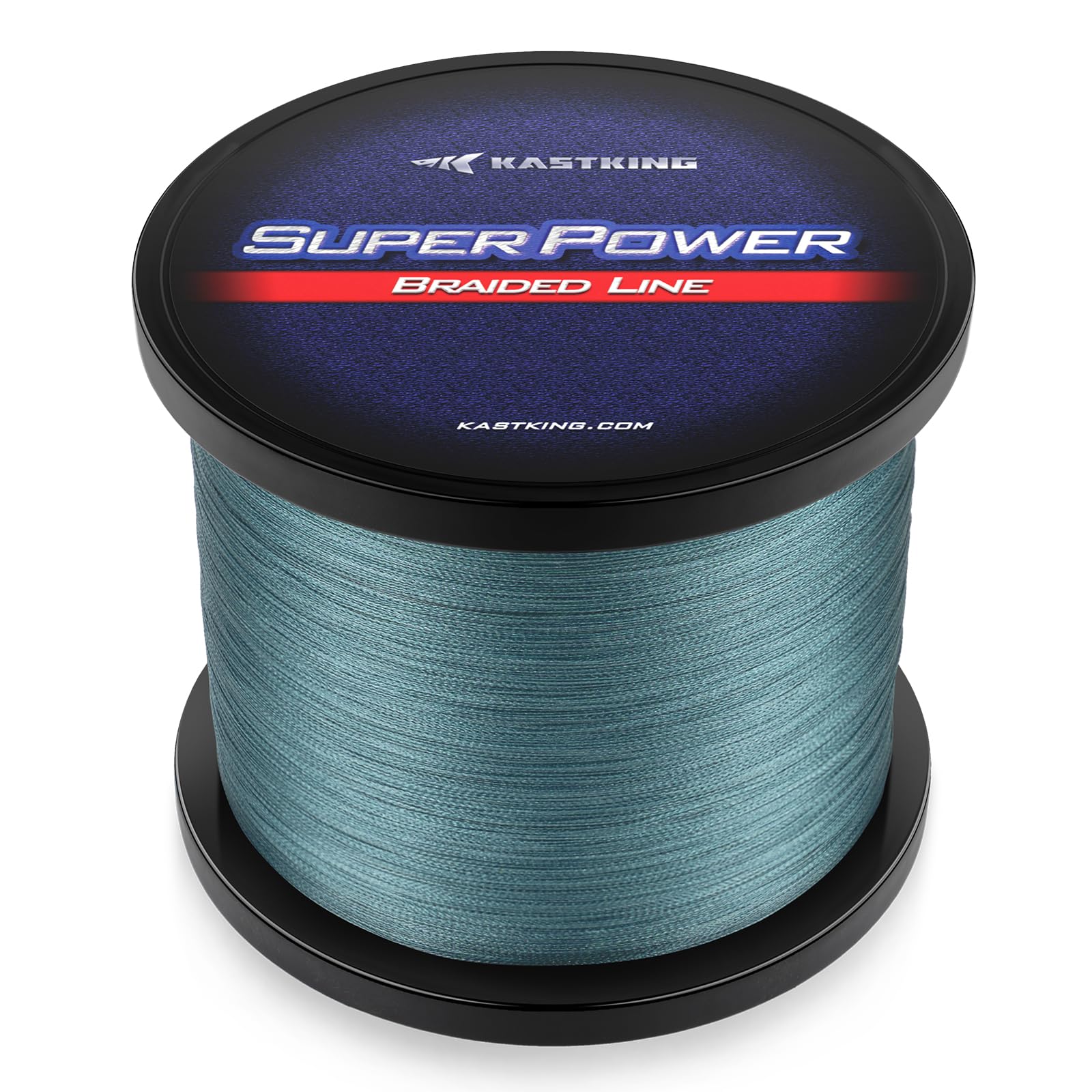 KastKing Superpower Braided Fishing Line,Low-Vis Gray,40 LB,327 Yds