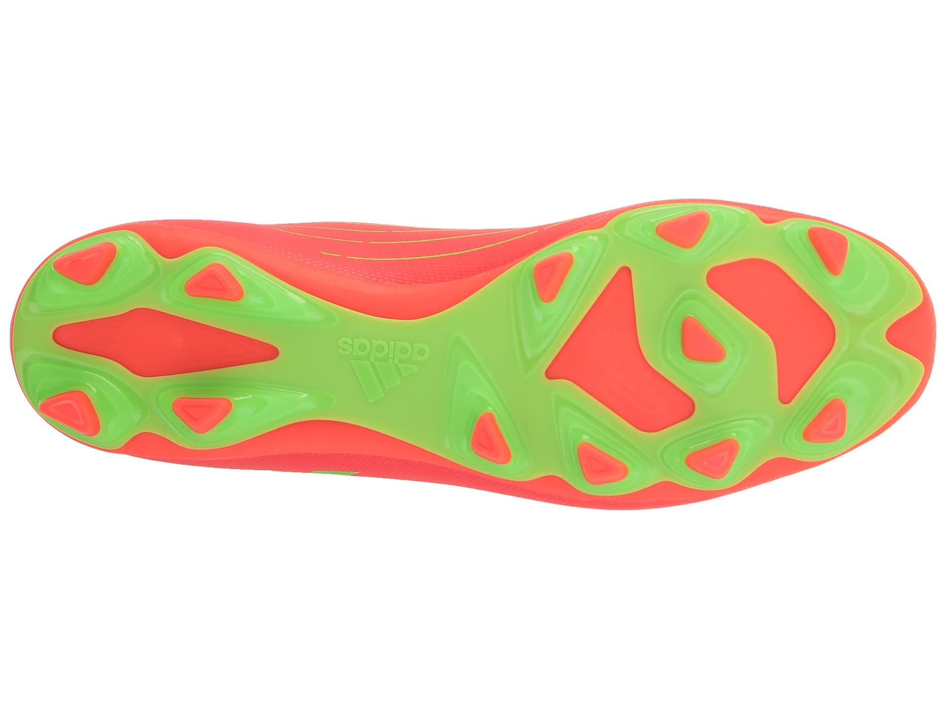 adidas Unisex Edge.4 Predator Flexible Ground Soccer Shoe, Solar Red/Solar Green/Black (Sock), 10 US Men