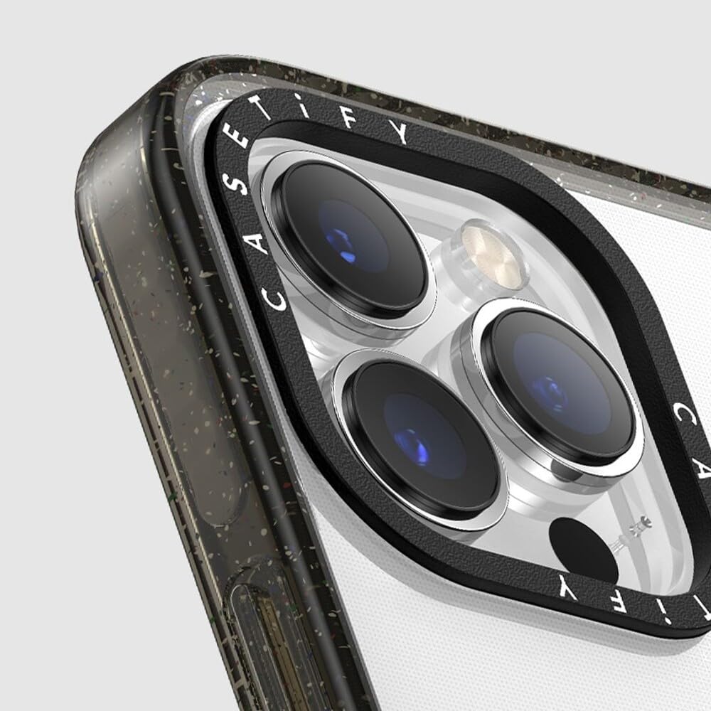 CASETiFY Impact iPhone 13 Pro Max Case [6.6ft Drop Protection] - Duty Free - Clear Black