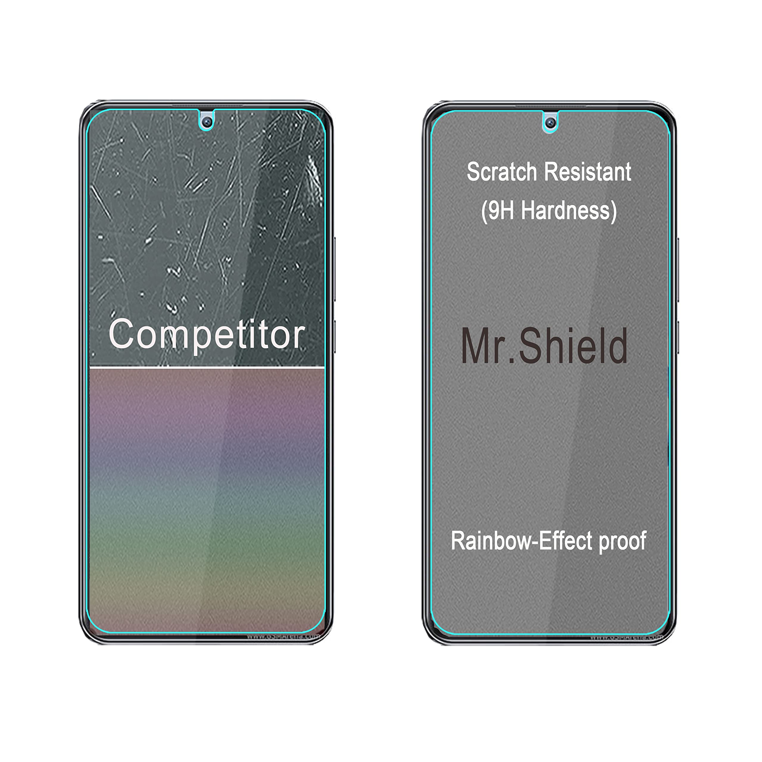 Mr.Shield [3-Pack] Designed For Xiaomi 12T Pro/Xiaomi 12T 5G [Tempered Glass] [Japan Glass with 9H Hardness] Screen Protector