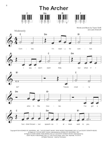 Taylor Swift - Super Easy Songbook - 2nd Edition: 30 Simple Arrangements for Piano with Lyrics