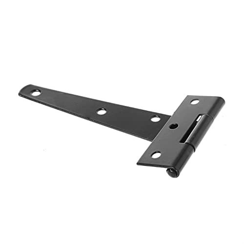 Garden Gate Hinges,Tee Shed Hinge, 10/12 Inch Heavy Duty Hinges 1pc Black T-Shaped Triangle Hinge Shed Wood Fence Door Hinge Hardware Hinges (Size : 10 Inch) (Size : 10 Inch)