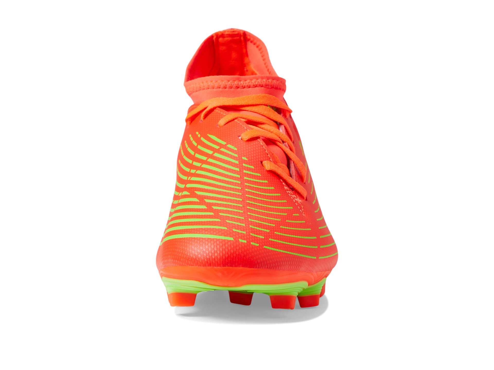 adidas Unisex Edge.4 Predator Flexible Ground Soccer Shoe, Solar Red/Solar Green/Black (Sock), 10 US Men