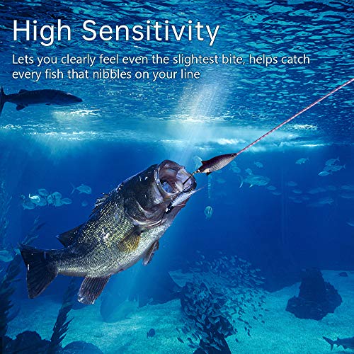 ANGRYFISH 4 Strand Super Strong Braided Fishing Line- Less Expensive -Zero Stretch -Small Diameter-Suitable for Novice Fishermen(Purple,10LB/0.10MM-150Y)