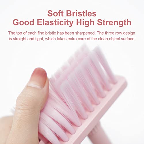 Hagibis Cleaning Soft Brush Keyboard Cleaner 5-in-1 Multi-Function Computer Tools Kit Corner Gap Duster Keycap Puller Remover for PC Laptop Airpods Pro Camera Lens (Pink)