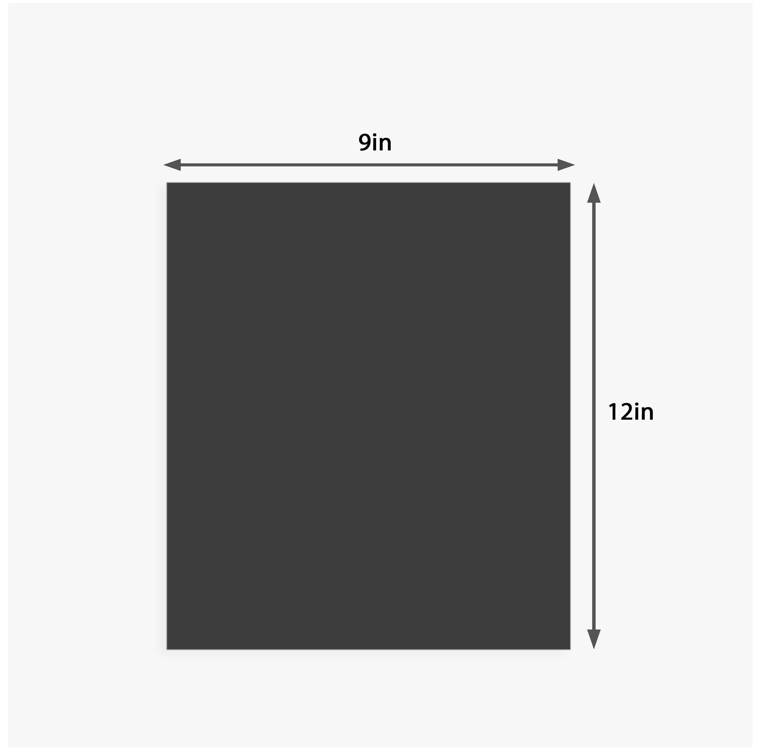 Somime 12 Pack Backing Boards Only - 9x12 Uncut Black Mats Matboards, Acid Free Backerboards, Ideal for Photos/Pictures/Prints/Frames/Arts