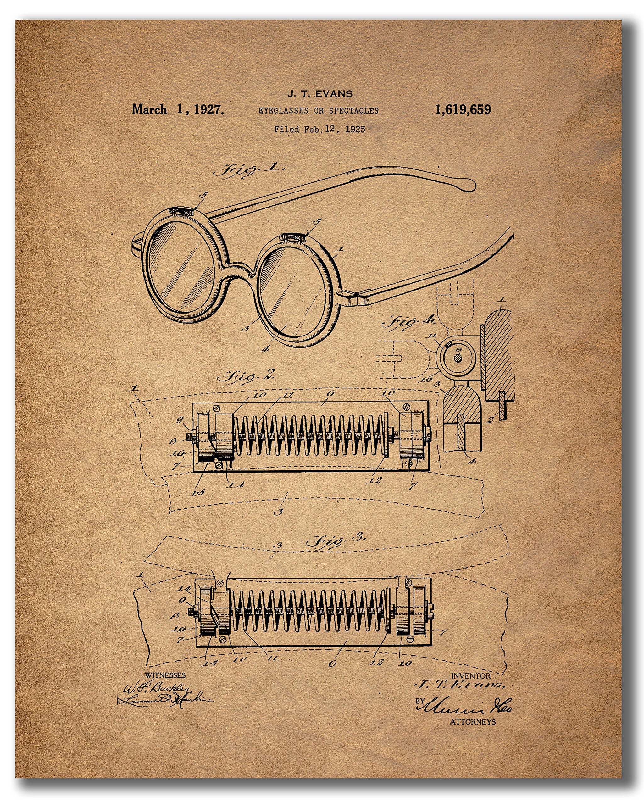 Optometrist Patent Wall Art Prints - Set Of 6 Eye Doctor Vintage Photos