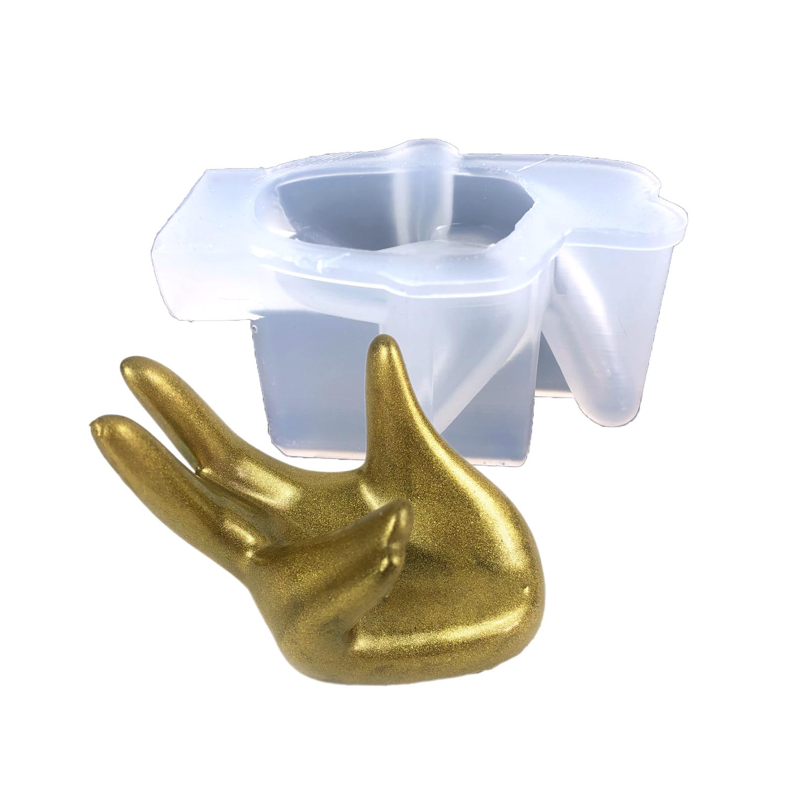 Crystal Hand Tray Mold for Jewelry Holder Jewelry Tray Silicone Mold Rings Display Storage Epoxy Resin Casting Mold