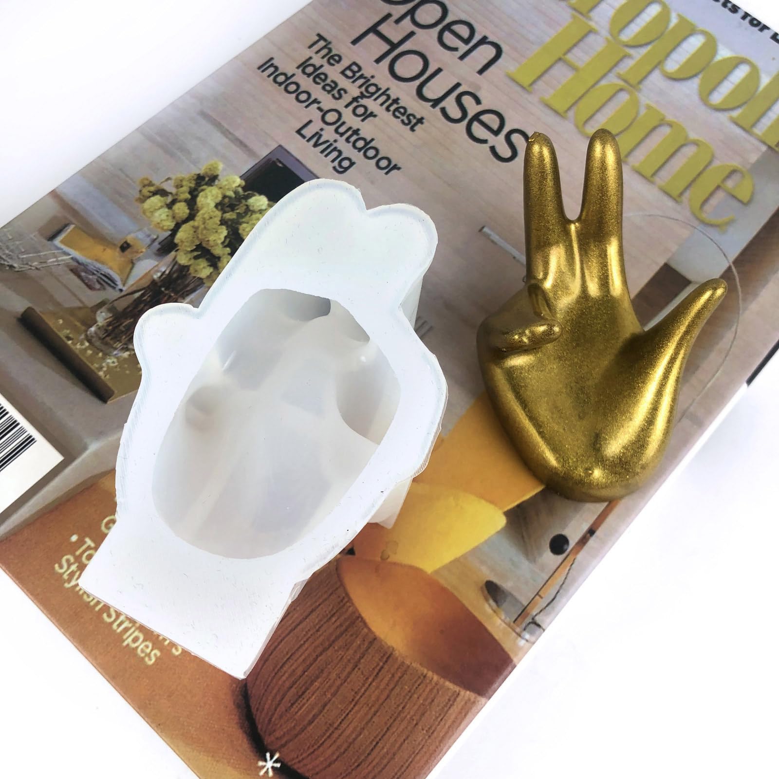 Crystal Hand Tray Mold for Jewelry Holder Jewelry Tray Silicone Mold Rings Display Storage Epoxy Resin Casting Mold