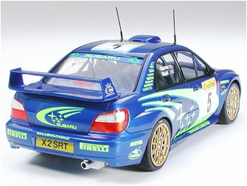 Tamiya Subaru Vehicle 300024240 Impreza WRC 2001 Car Model Kit 1:24, Multicoloured, 183.5 mm Length
