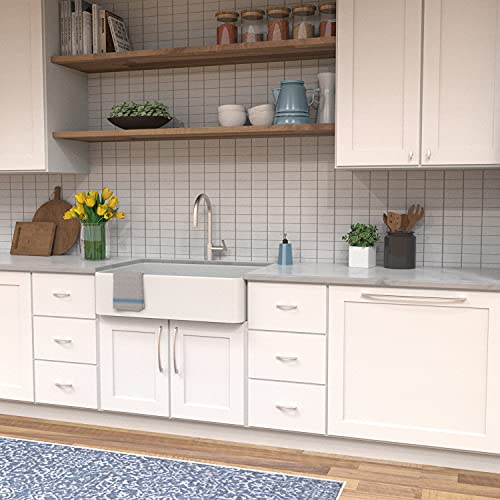 Hickory Hardware 1 Pack Solid Core Kitchen Cabinet Pulls, Luxury Cabinet Handles, Hardware for Doors & Dresser Drawers, 5-1/16 Inch (128mm) Hole Center, Stainless Steel, Greenwich Collection