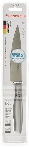 Henckels 19360-131 Unity Daily Petty Knife, 5.1 inches (130 mm), Fruit, Small Knife, All Stainless Steel, Dishwasher Safe