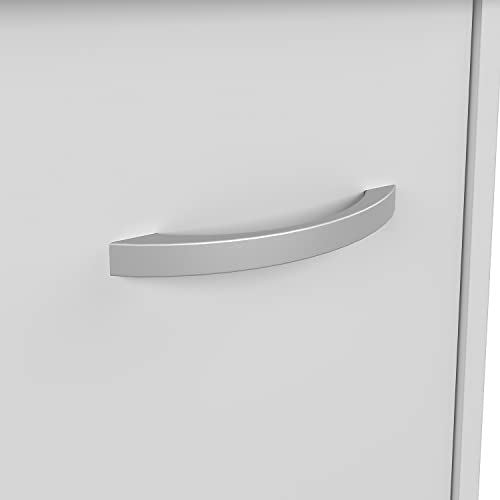 Bush Business Furniture Studio C Office Storage Cabinet with Doors and Shelves, 72W, White