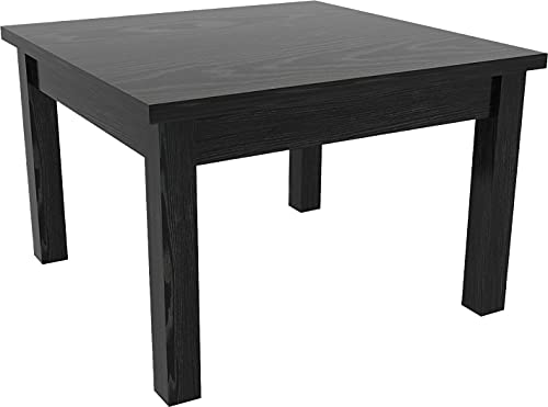 Alera VA7520BK Valencia Series Occasional Table, Rectangle,23-5/8w x 20d x 20-3/8h, Black