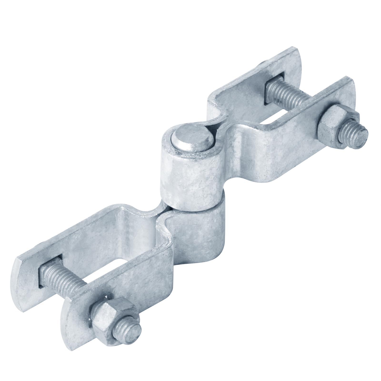 4 Pairs 1" x 1" x 5/8" Square Chain Link Fence Gate Frame Post Hinge Male and Female,Max Load 165lb