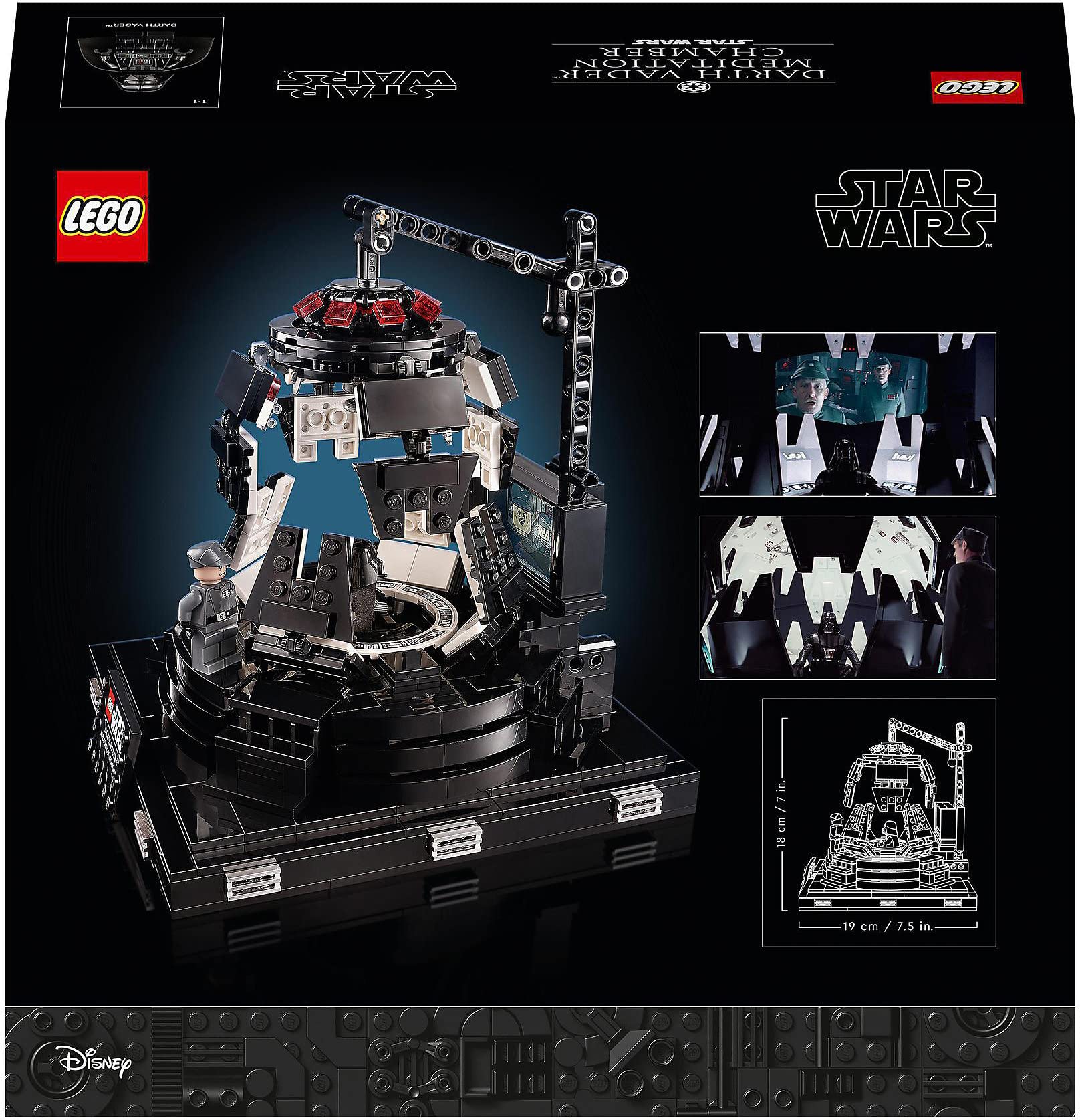 LEGO 75296 Star Wars The Meditation Room of Darth VadorTM Collectible Set, Birthday Gift for Adults