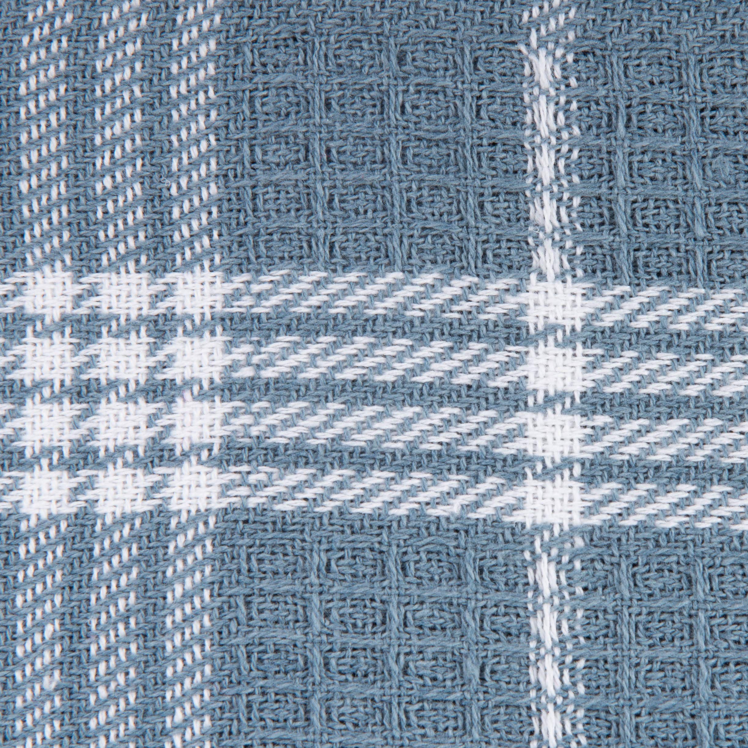 DII Waffle Weave Kitchen Collection, 100% Cotton, Kitchen Set, Blue 8 Piece
