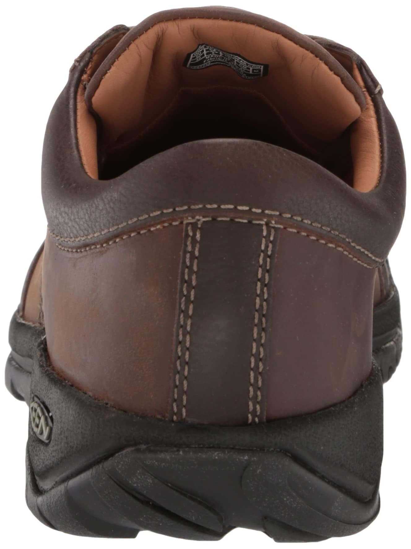 KEEN Men's Austin Low Height Leather Oxfords, Chocolate Brown, 11