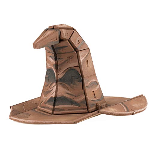 Incredibuilds Harry Potter Sorting Hat 3D Wood Puzzle & Model Figure Kit (64 Pcs) - Build & Paint Your Own 3-D Book Movie Toy - Holiday Educational Gift for Kids & Adults, No Glue Required, 10+